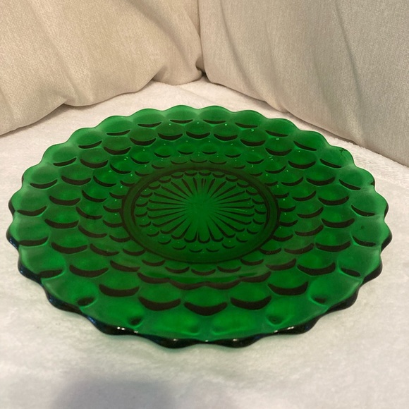 Anchor Hocking | Kitchen | Vintage Anchor Hocking Green Bubble Dinner ...